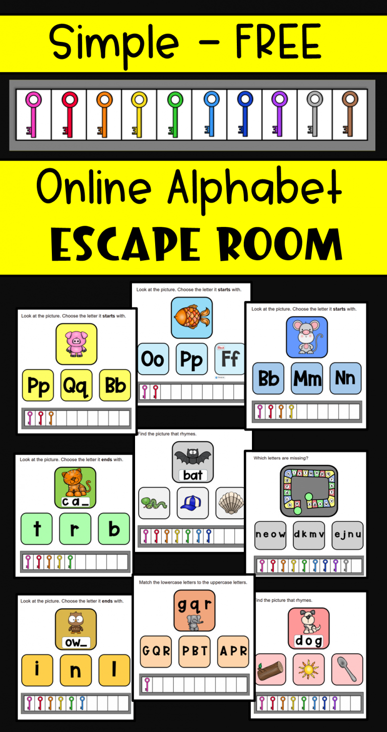 Free Online Escape Room for Preschool and Kindergarten