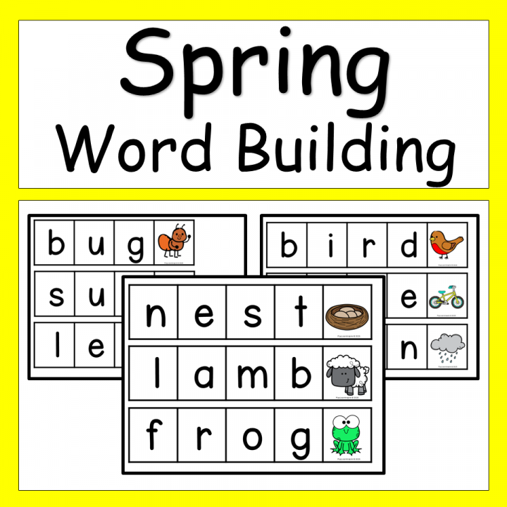 Spring Word Building Activity - Hands-On Teaching Ideas