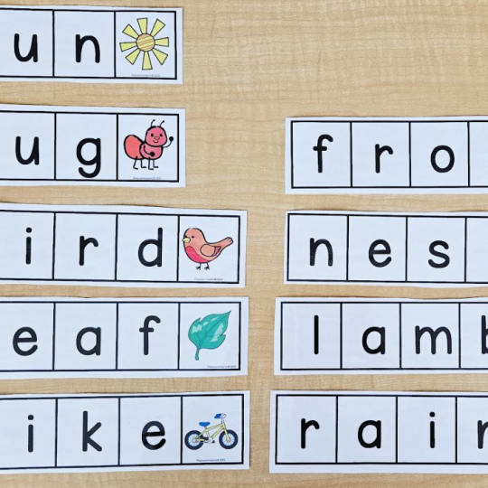 Spring Word Building Activity - Hands-On Teaching Ideas