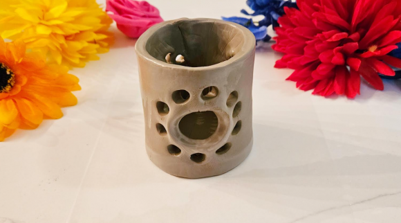 Easy Clay Vase Home Decor + Free Template