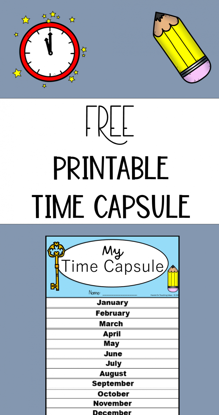 Free Printable Time Capsule