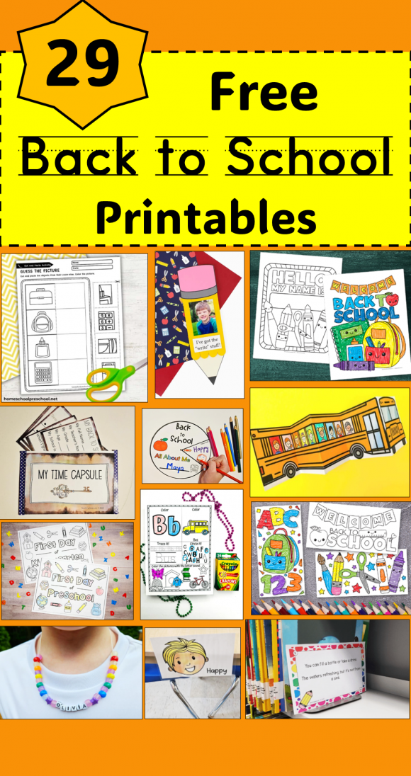 29 Free Back to School Printables - Hands-On Teaching Ideas - For the ...