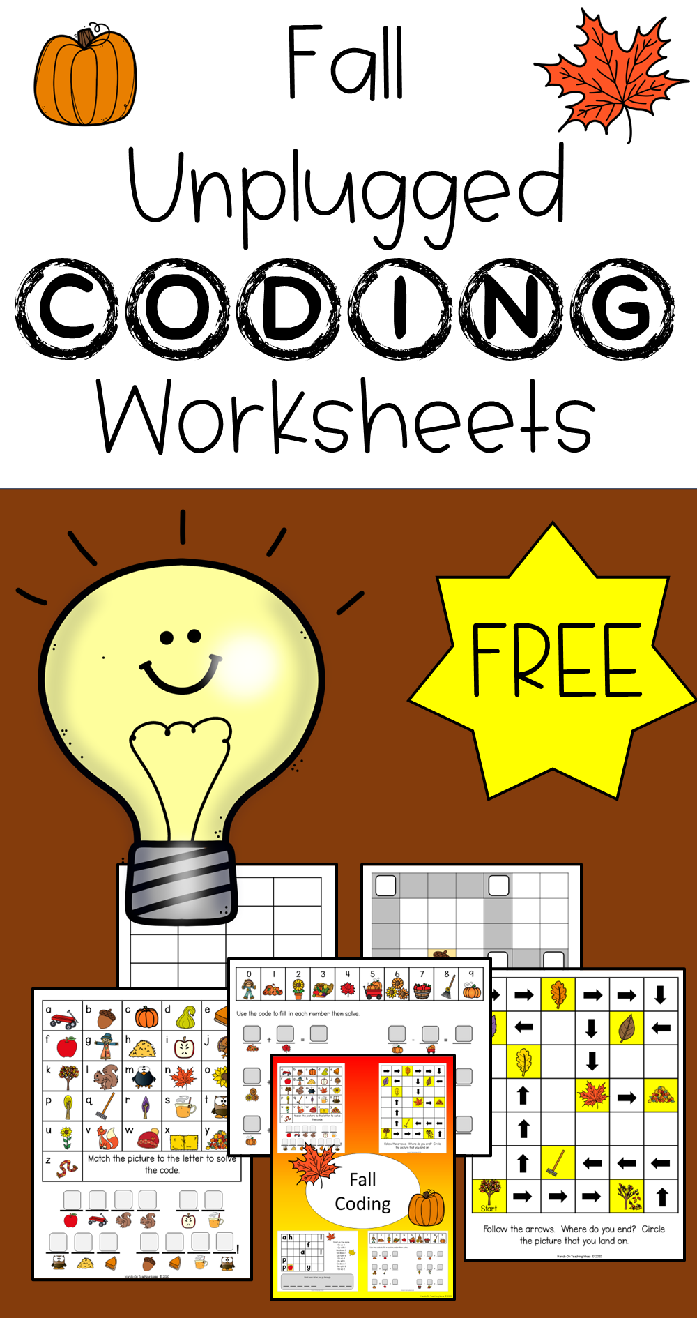 Free Unplugged Coding Activities for Fall