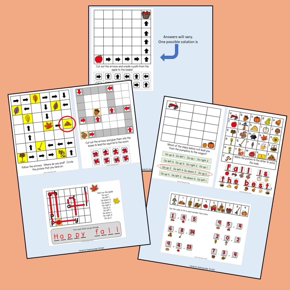 Free Unplugged Coding Activities for Fall