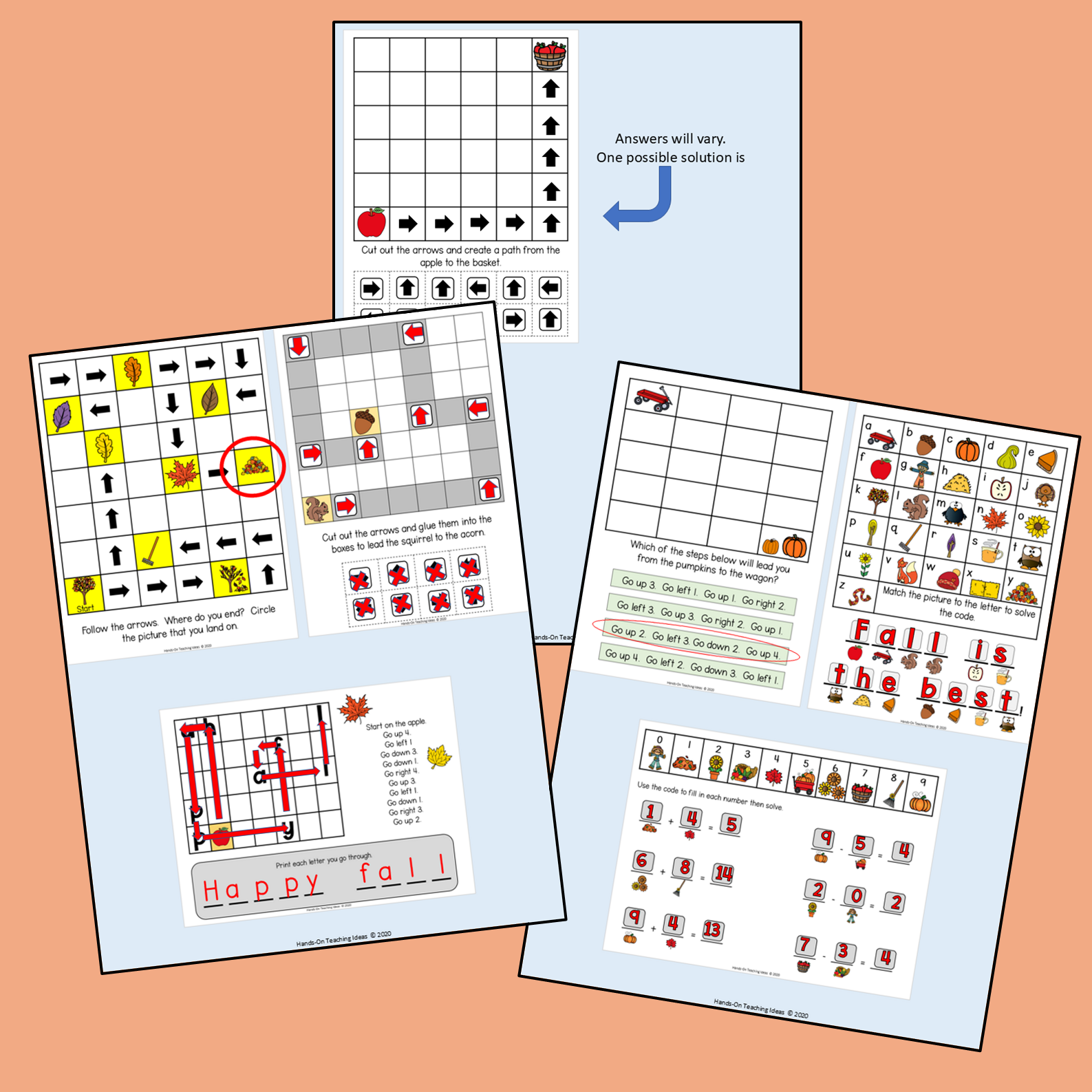 Free Unplugged Coding Activities for Fall