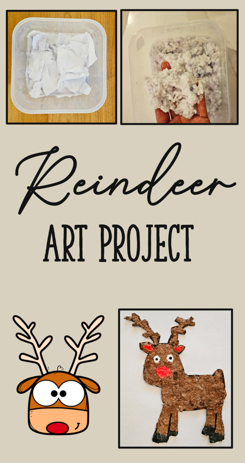 Free Paper Mache Reindeer Template
