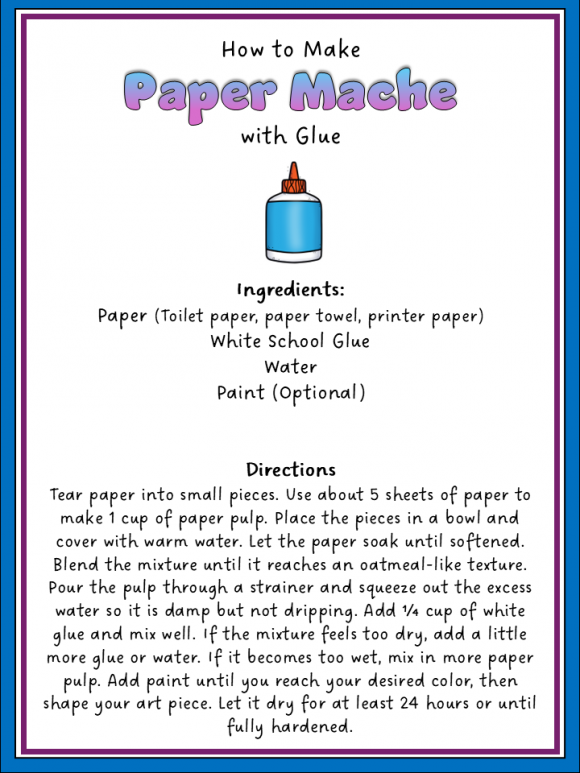 How to Make Paper Mache + Free Recipe