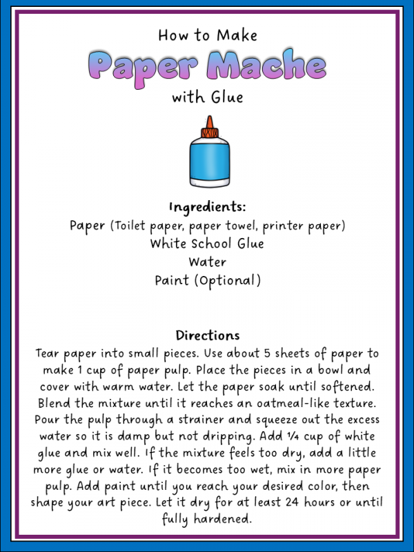 How to Make Paper Mache + Free Recipe