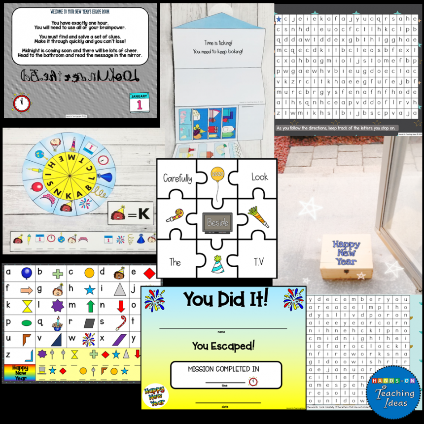 New Year's Escape Room Set-Up Instructions and Solutions - Hands-On ...