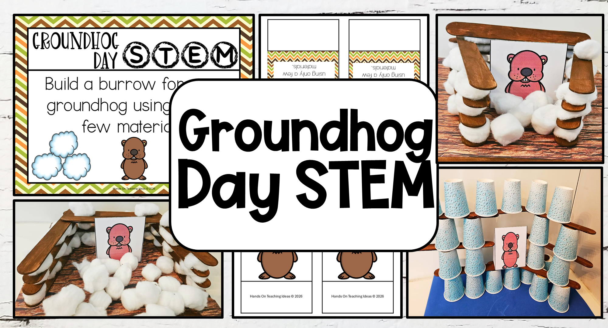 Free Groundhog Day STEM for Kids