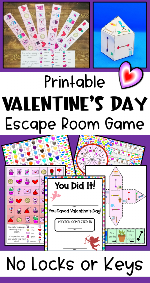 Valentines Escape Room for Kids - Hands-On Teaching Ideas - Holidays ...