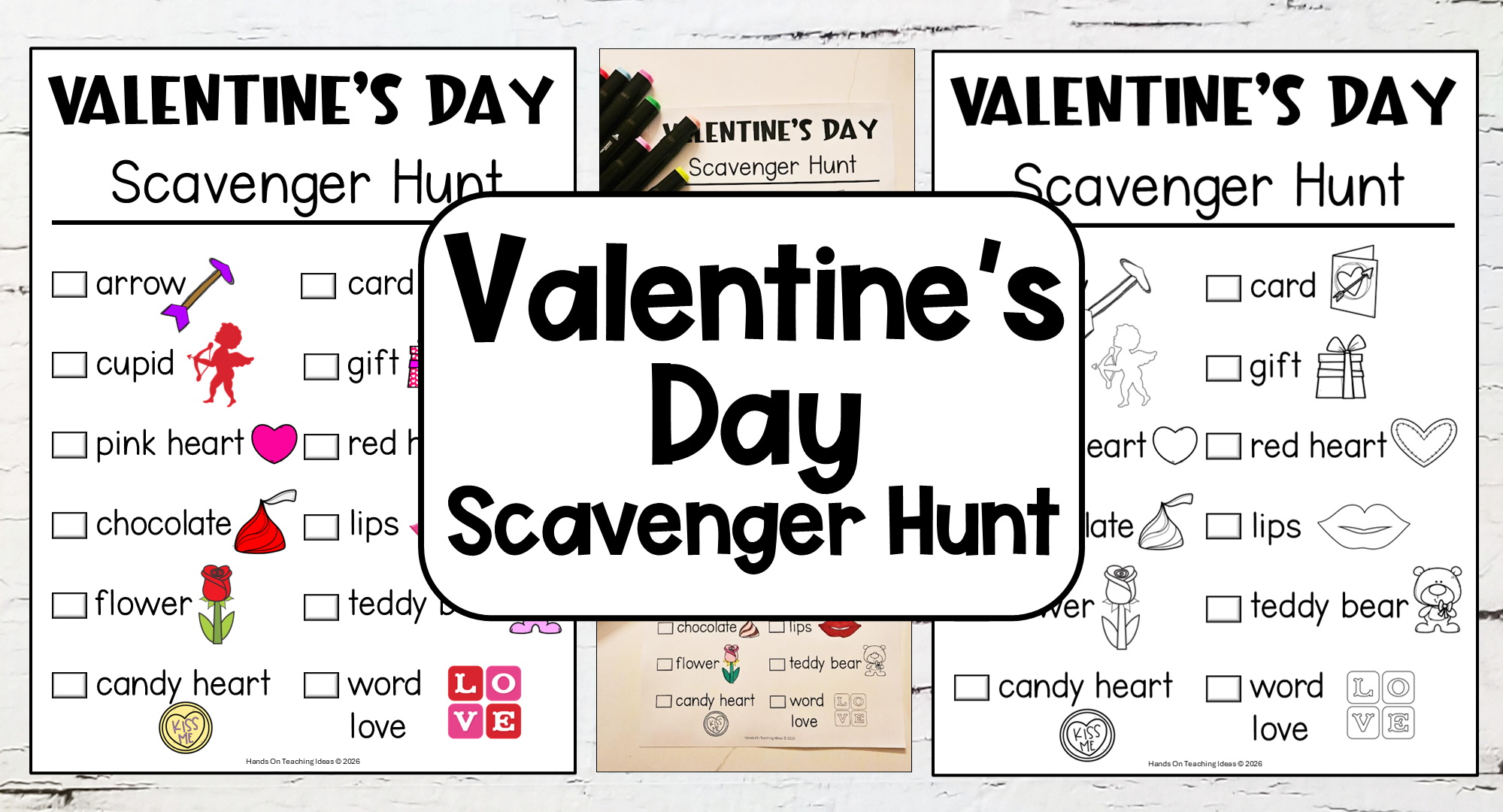 Free Valentines Day Scavenger Hunt