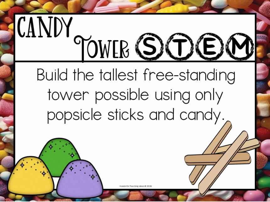 Best Candy STEM Challenge + Free Task Card