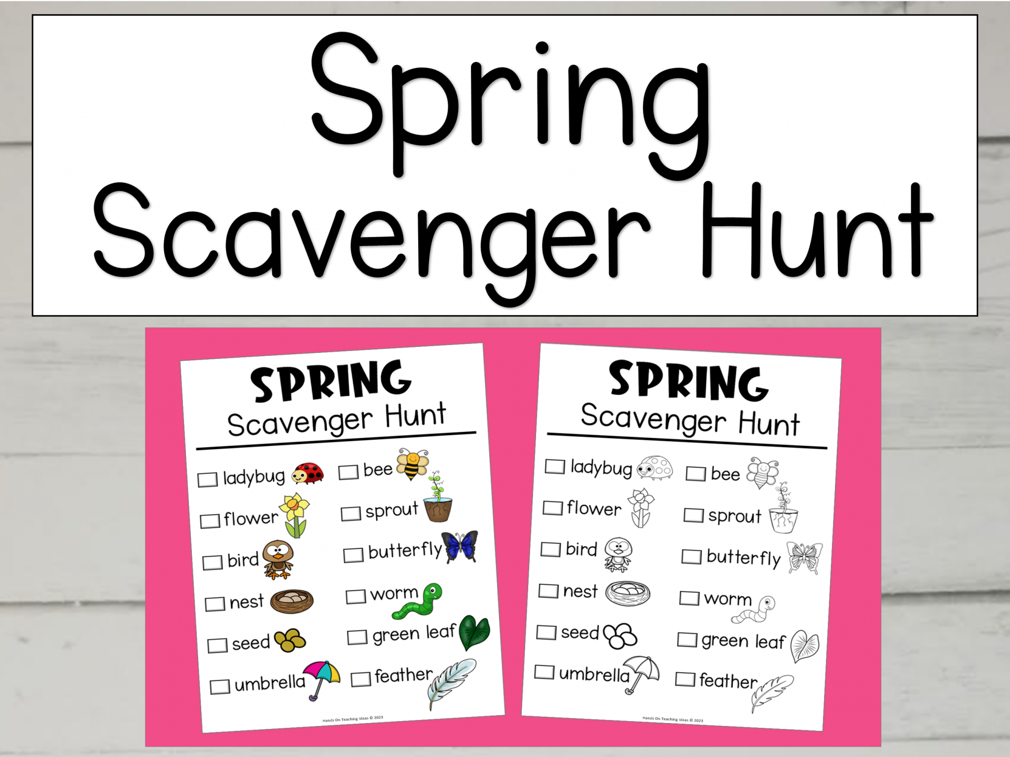 Free Spring Scavenger Hunt Printable